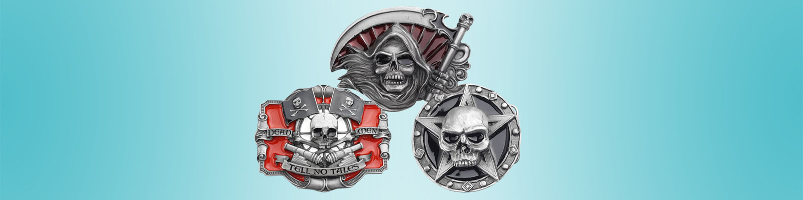 Belt Buckles with Dark, Heavy, Skull & Death Motifs|Buckle.de